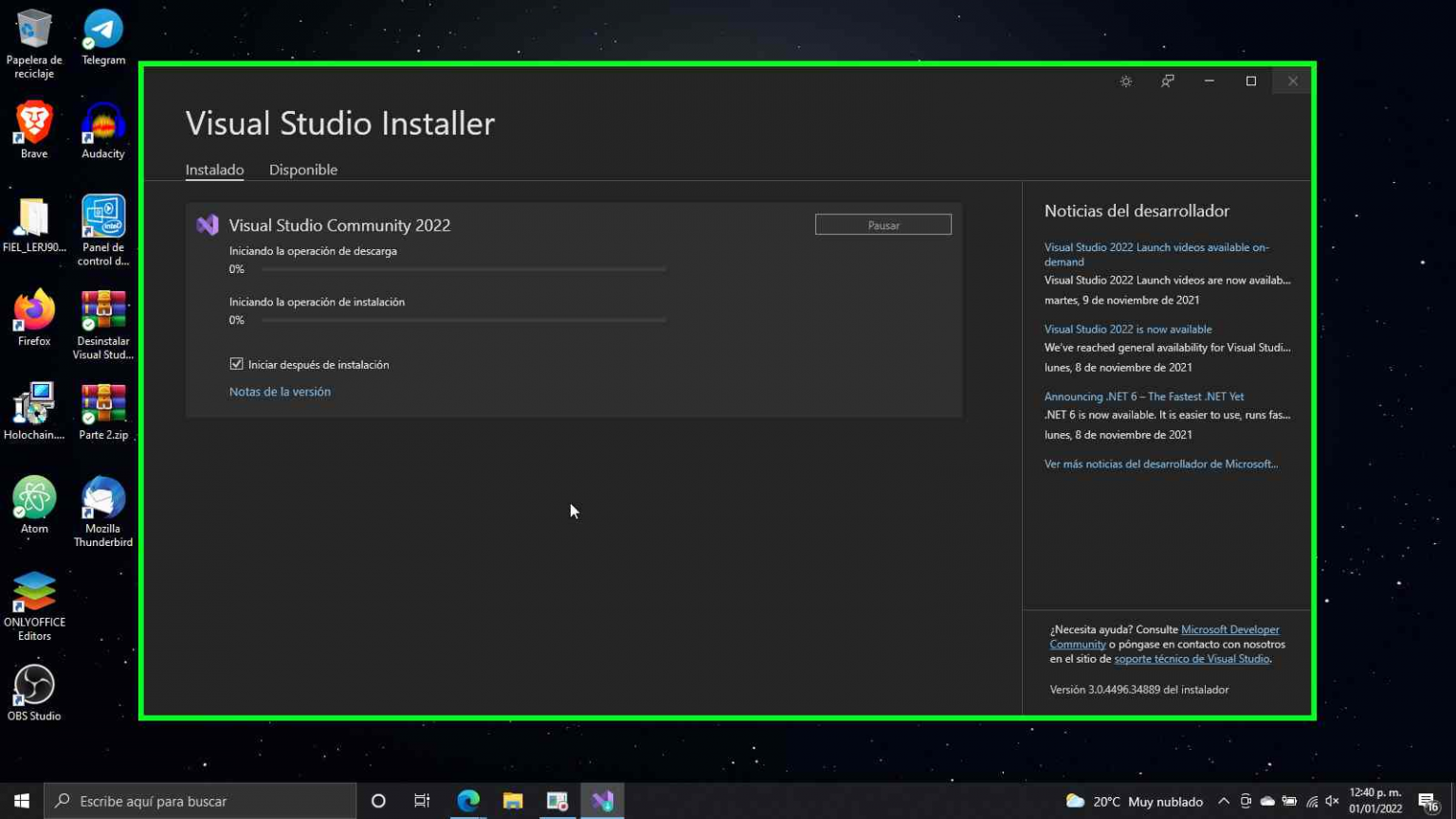 INTRODUCCIÓN – INSTALACIÓN – TUTORIAL VISUAL BASIC 2022 - Cesar Systems