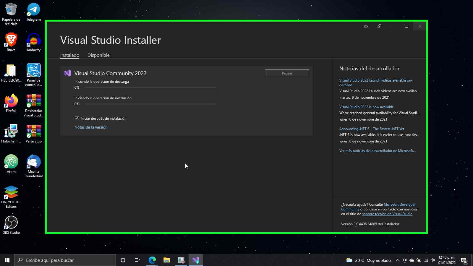INTRODUCCIÓN – INSTALACIÓN – TUTORIAL VISUAL BASIC 2022 - Cesar Systems