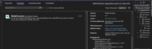 CONEXIÓN VISUAL BASIC 2022 CON MYSQL - Cesar Systems